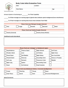 Body Code Evaluation and Examination